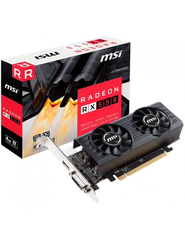 Видео карта MSI Radeon RX 550 OC 4GB, Dual Fan