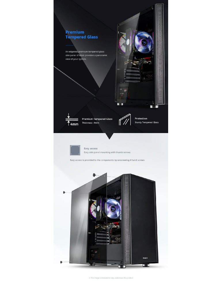 Кутия за компютър Zalman R2 BLACK