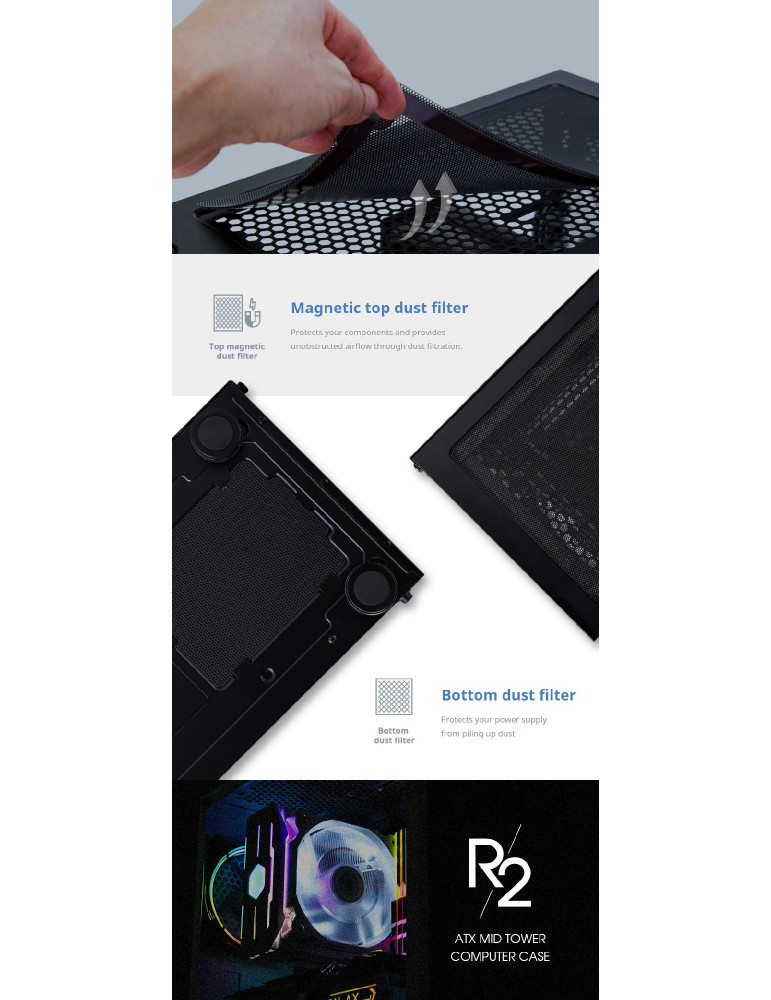 Кутия за компютър Zalman R2 BLACK