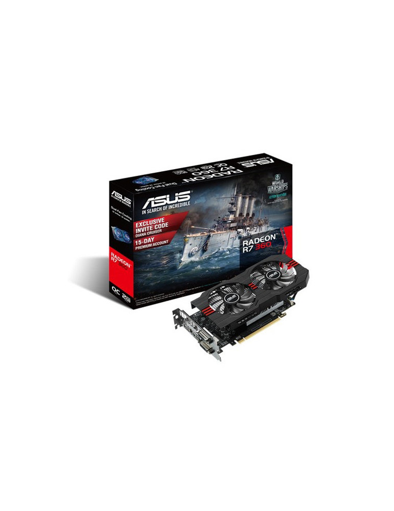 Видео карта Asus AMD Radeon R7 360 OC 2GB DDR5