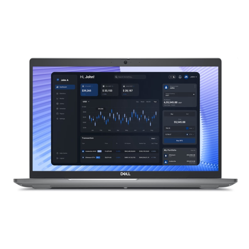 Лаптоп Dell Precision 3590, Intel Core Ultra 7 155H vPro, 15.6" FHD 250 ...