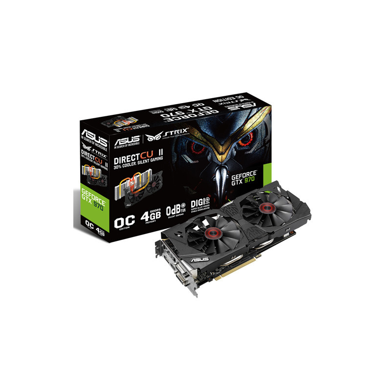 Видео карта Asus STRIX Nvidia GeForce GTX 970 OC 4GB DDR5