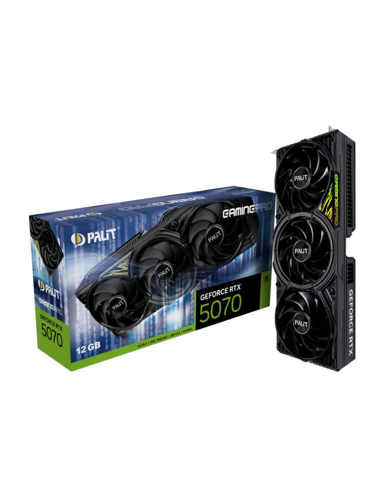 Видео карта Palit GeForce RTX 5070 GamingPro 12GB GDDR7, 192bit - NE75070019K9-GB2050A