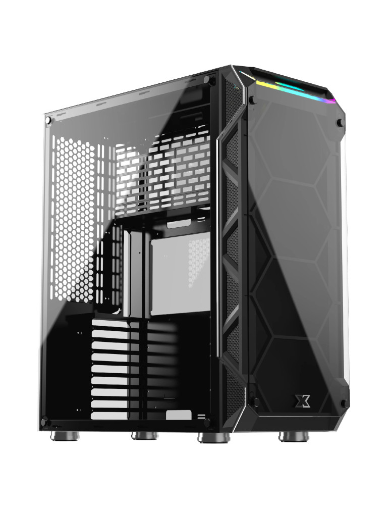 Кутия за компютър Xigmatek Overtake, EATX, 6бр. ARGB вентилатори - EN46416