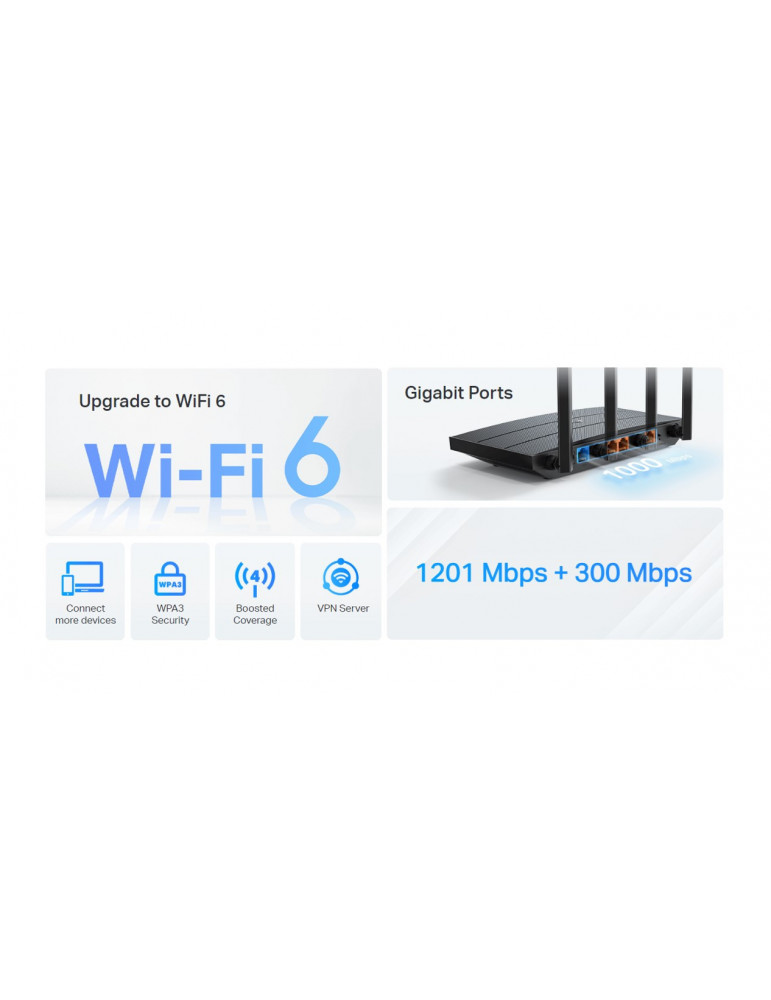 2-лентов Gigabit wi-fi 6 рутер TP-Link Archer AX17 AX1500 Wi-Fi 6