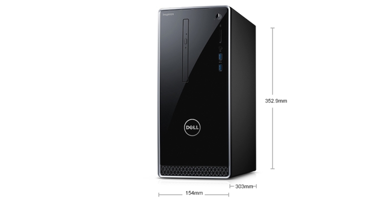 Компютър Dell Inspiron 3668 с процесор Intel Core i7-7700, 12GB RAM ...